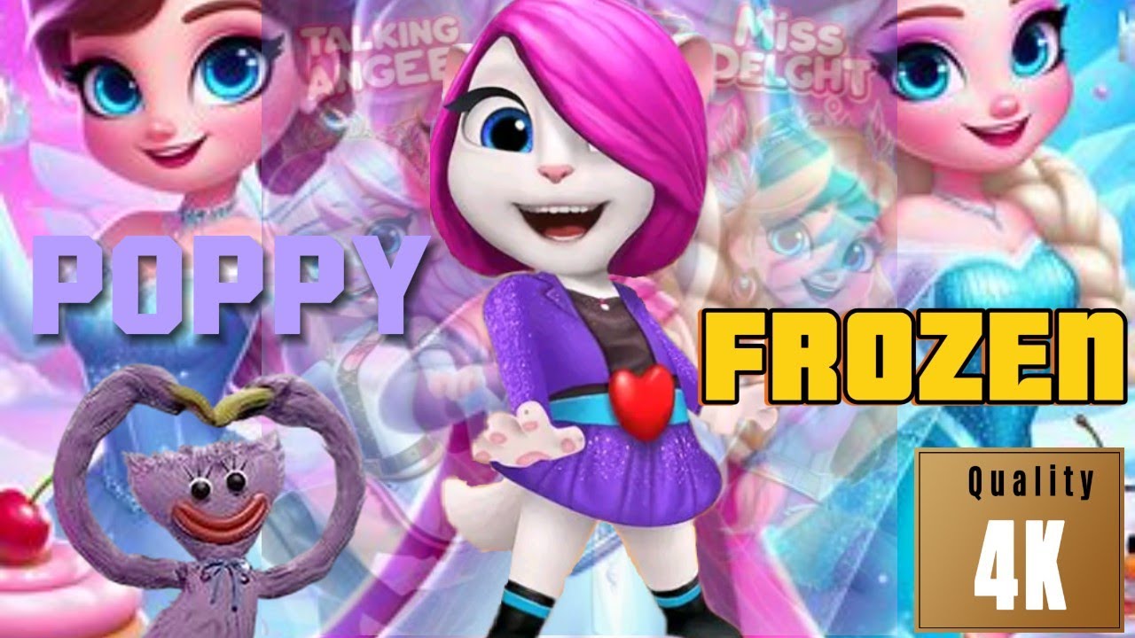 Poppy PlayTime 3 Vs Frozen Elsa Full Cartoon || Talking Angela Version ...