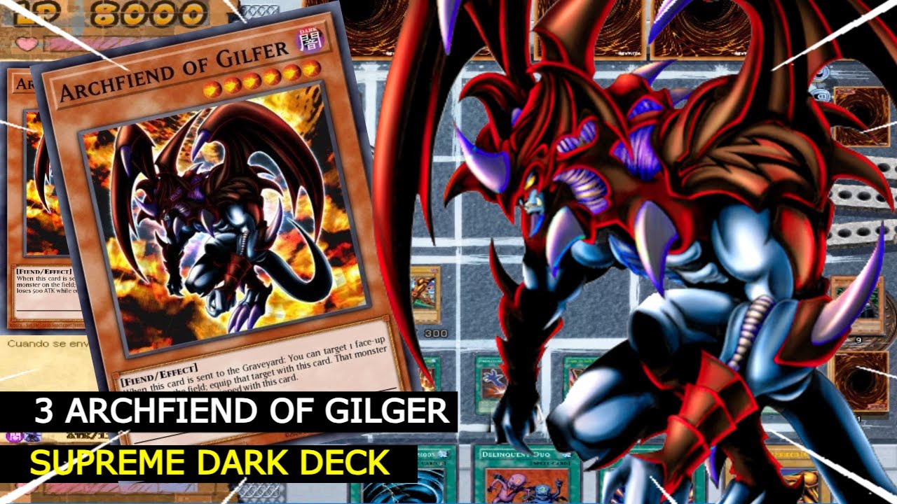 Yu-Gi-Oh! Power of Chaos Joey The Passion ARCHFIEND OF GILFER DECK ...