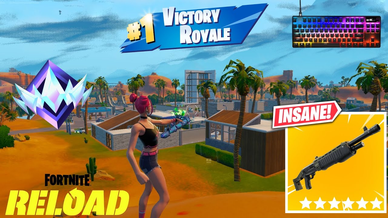 High Elimination Solo Ranked Win Gameplay (Fortnite Reload) - YouTube