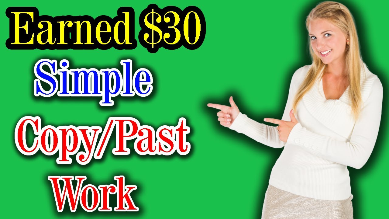How I Earned $30 with Simple Copy Paste Work | Live Data Entry Demo ...