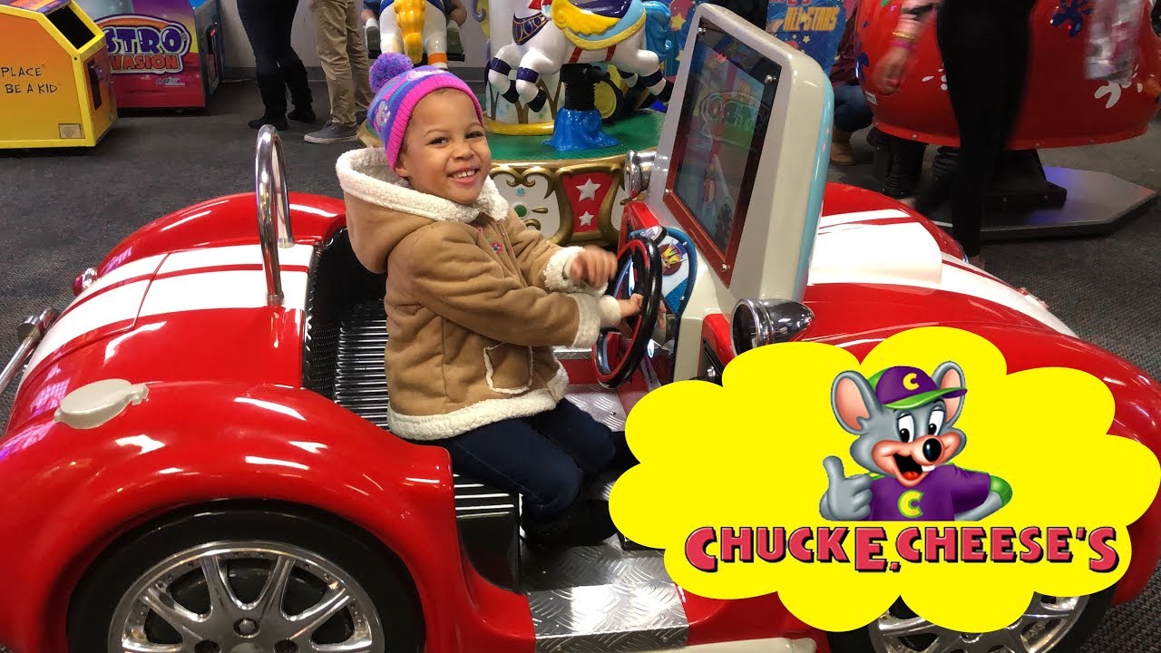 Chuck E Cheese Super Fun Play Time Car ride Game Play Extra tickets ...
