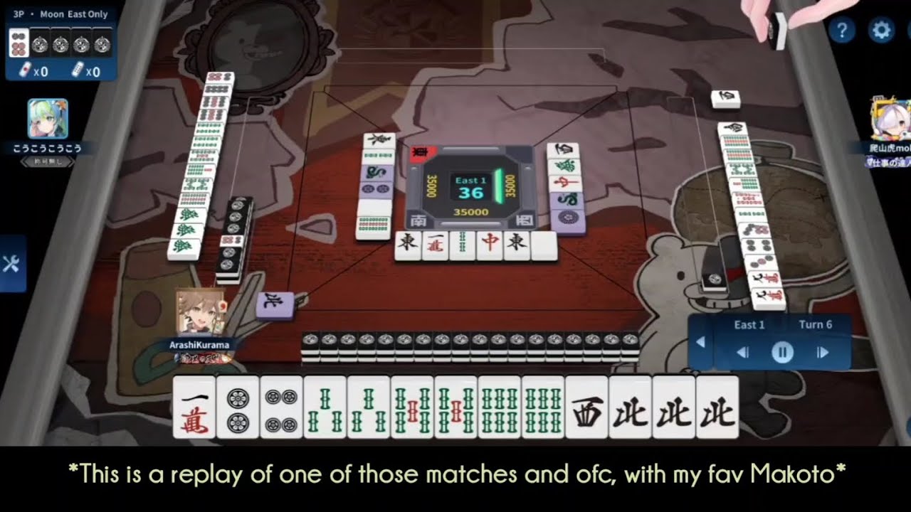 Yakuman in Riichi City Mahjong (ofc ft Makoto) - YouTube