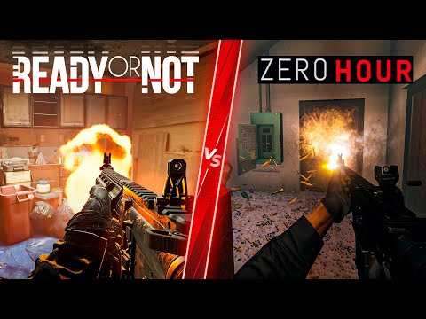 Ready or Not vs Zero Hour - Direct Comparison! Attention to Detail & Graphics! PC ULTRA 4K