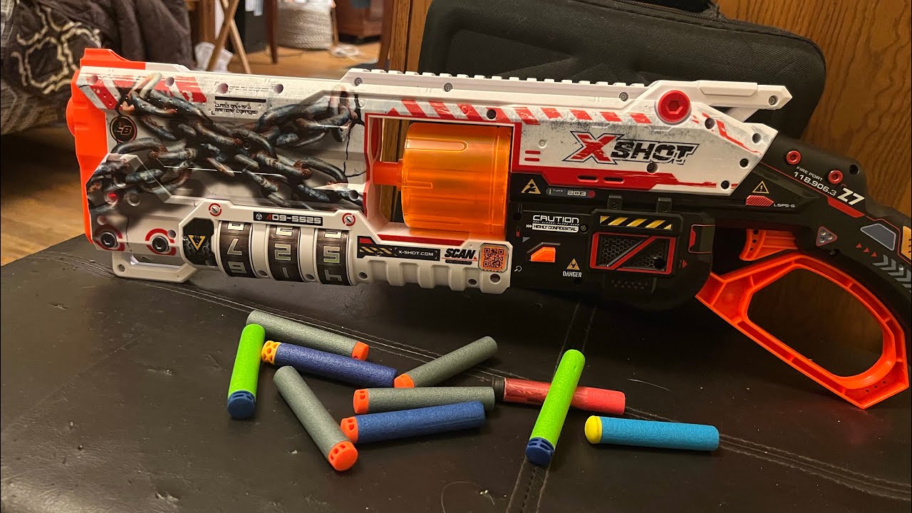 Retrokid Reviews | x-shot skins Lock blaster - YouTube