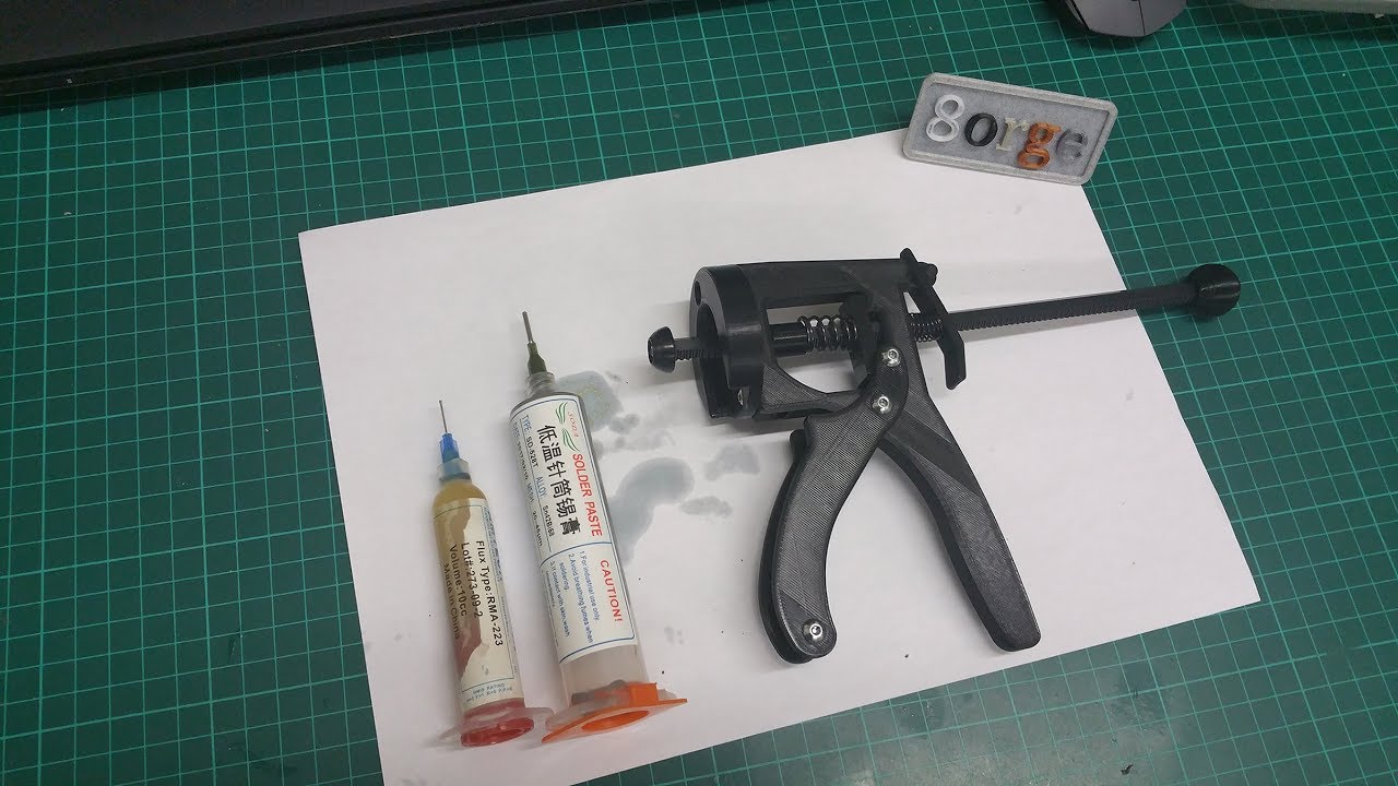 Solderpaste and flux gun - YouTube
