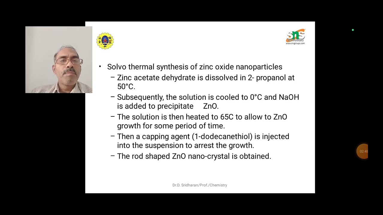 synthesis of nanoparticles by solvothermal method - YouTube