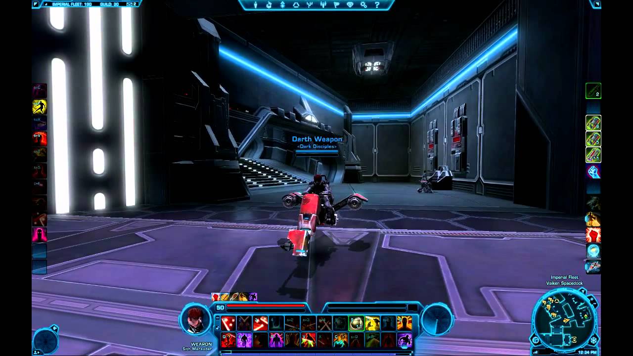 SWTor Cybertech Lvl 50 Hotrigged Speederbike - YouTube
