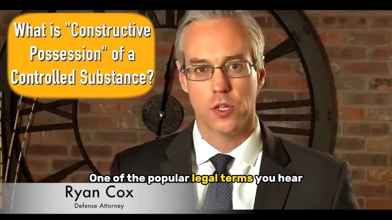 What is Constructive Possession of Drugs? - YouTube