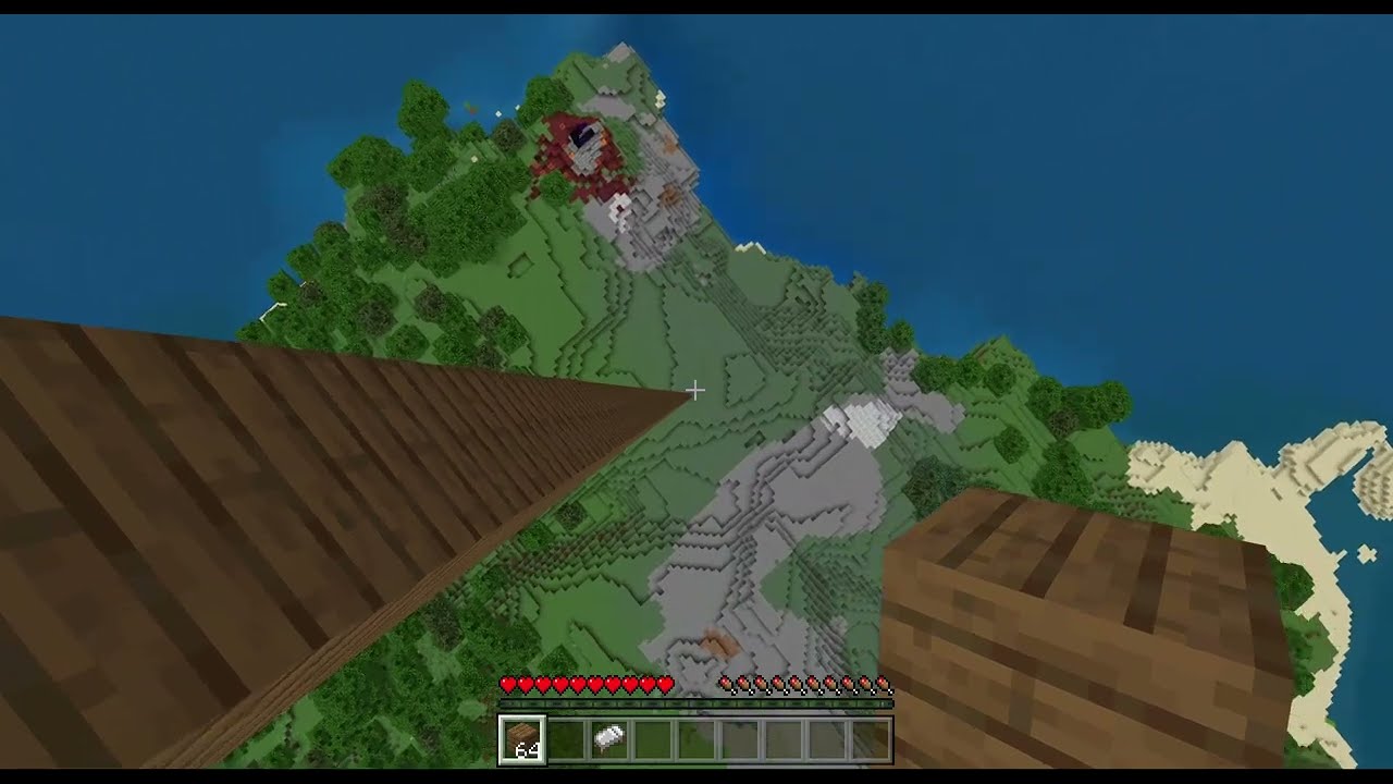 Falling from the build limit in Minecraft - YouTube