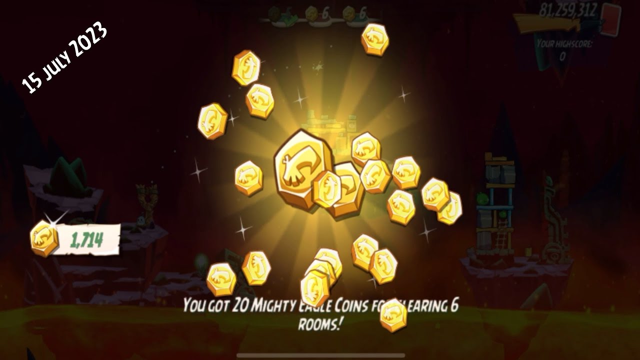 Angry Birds 2 Mighty Eagle Bootcamp - MEBC | Bonus Bomb & Stella - 6 ...