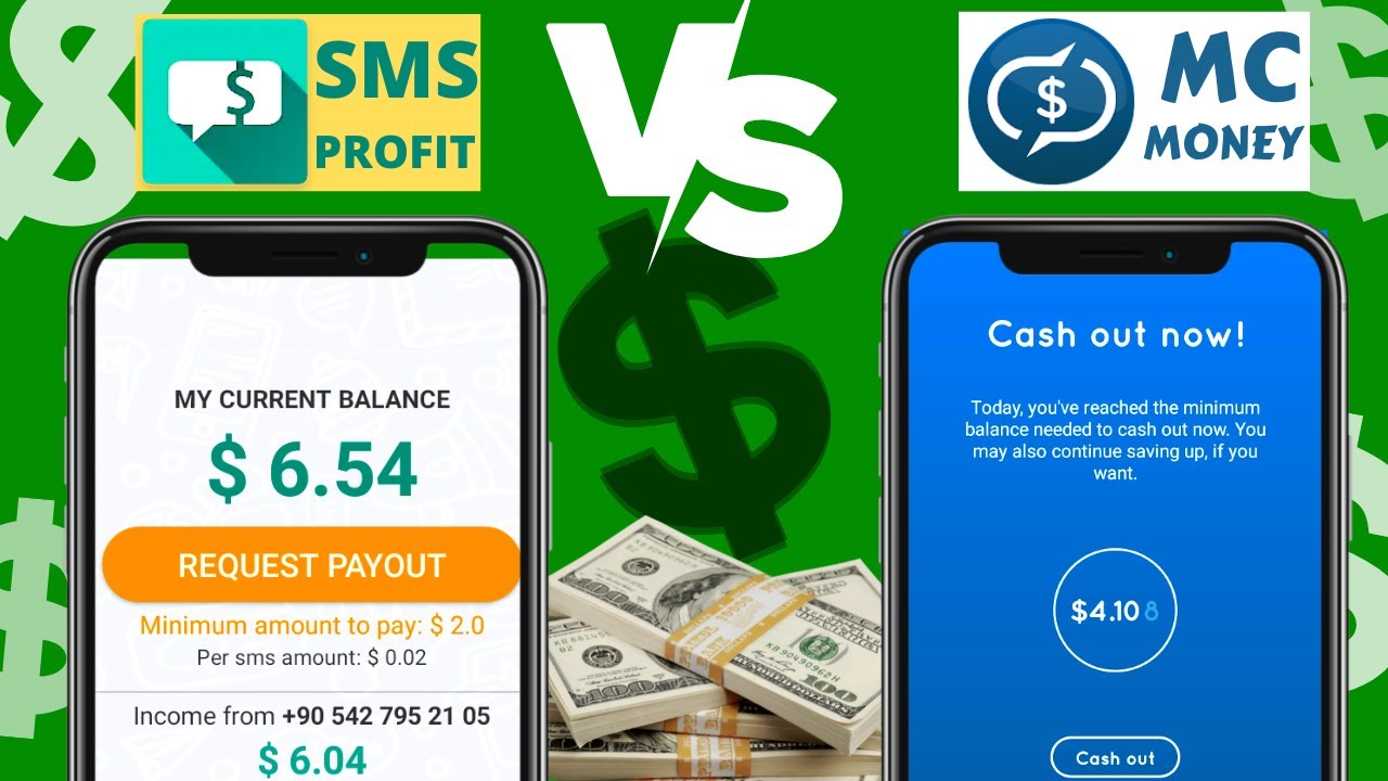 MCMoney vs SMS Profit | Earn Free PayPal Money Receiving Text Messages ...
