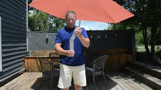 Tilt the Pole®  solves shade problem- patio