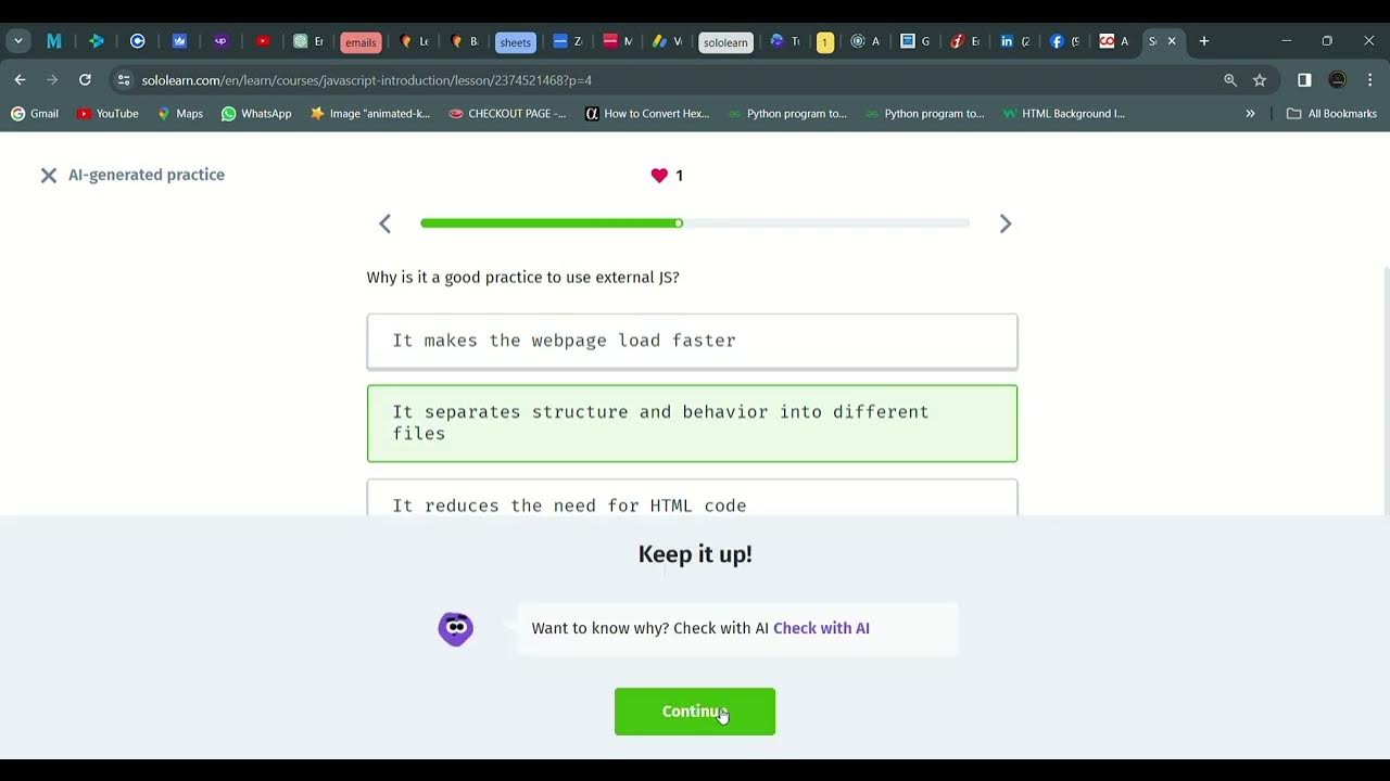 11 Ai Generated Practice Introduction To Javascript Sololearn Youtube