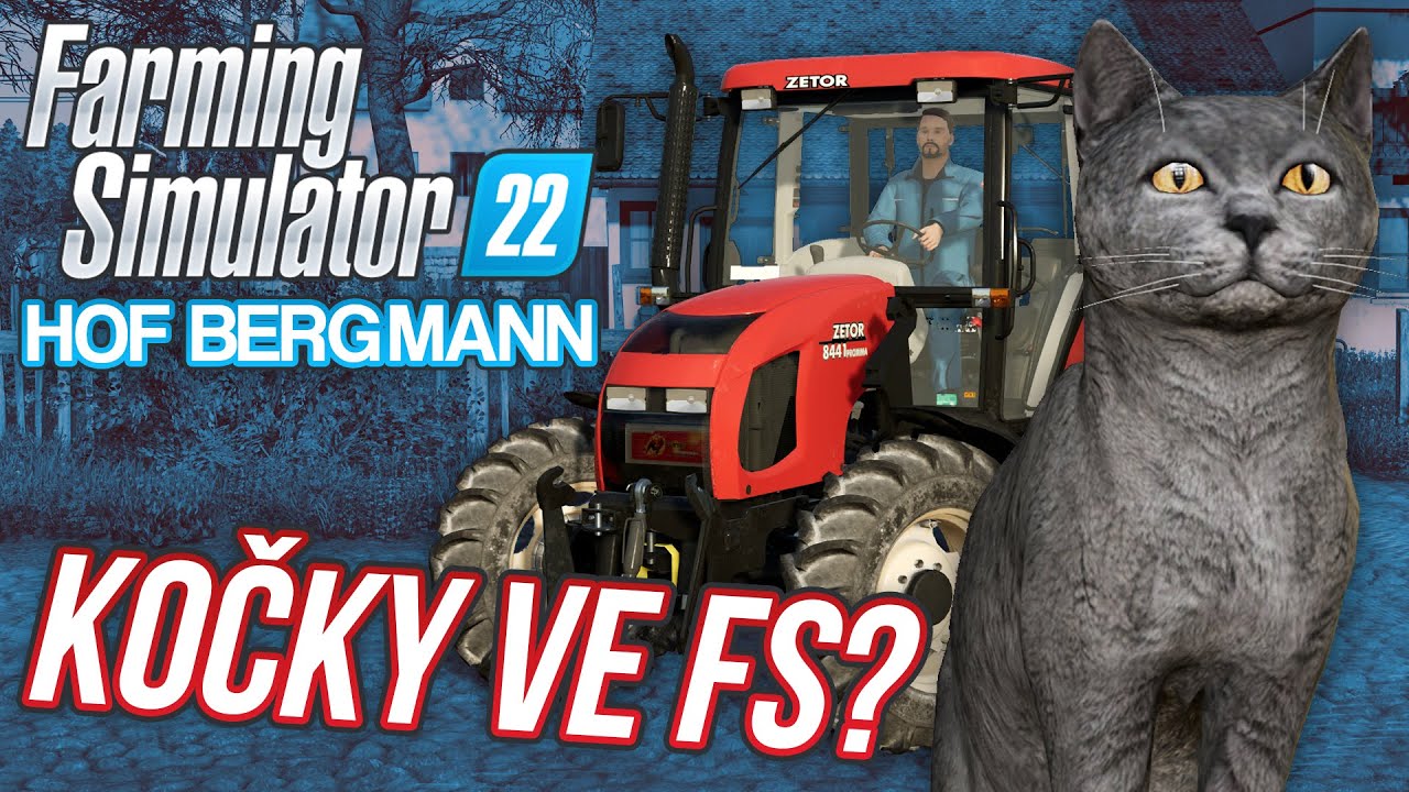 KOČKY A KOŤATA ve Farming Simulatoru? | Farming Simulator 22 Hof ...