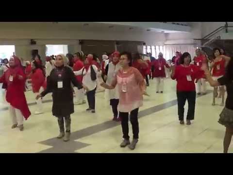 CHA CHA ESPANA Live with G Pro Line Dance @ 2014 Bandung Indonesia Workshop with Ira Weisburd