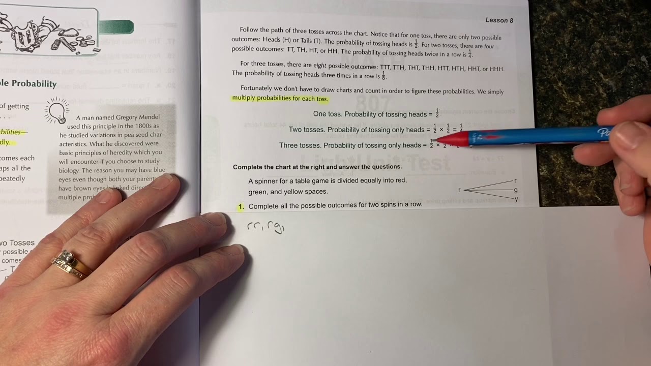 Pre-Algebra Book 807 Lessons 6-10 - YouTube