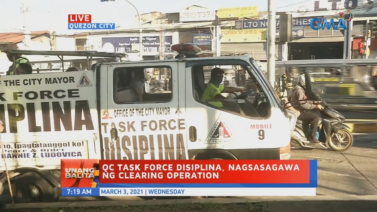 QC Task Force Disiplina, nagsasagawa ng clearing operation | UB - YouTube