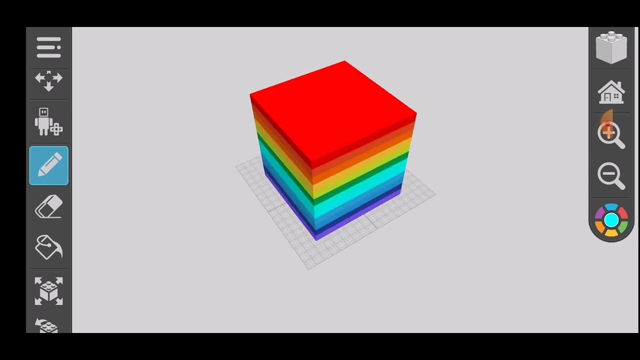 My Draw Bricks rainbow block - YouTube