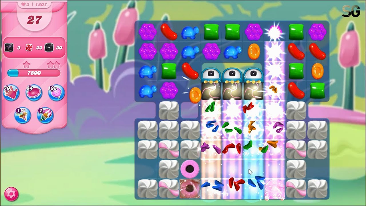 Candy Crush Saga Level 1807 (2021 Version) - YouTube