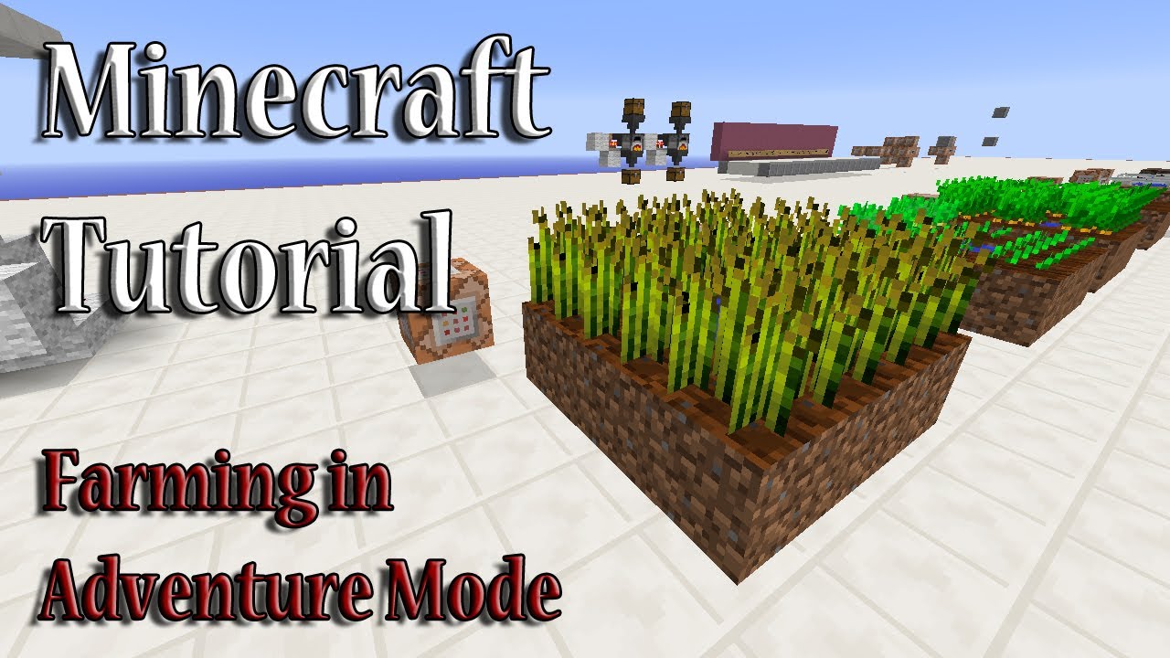 Minecraft Tutorial - 14w07a Farming in Adventure Mode - YouTube