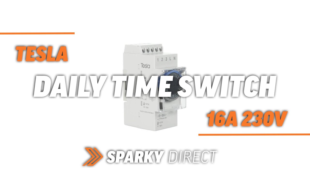Tesla ATS-2DR | Analogue Time Switch with Daily Program | 16A 230V ...