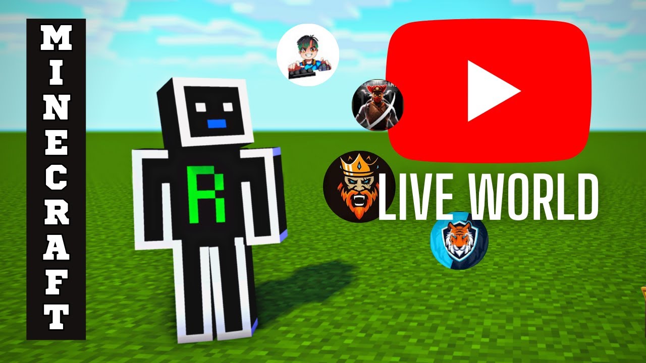 Minecraft New Erra | Youtuber live World | #minecraft #YoutubeLiveWorld ...