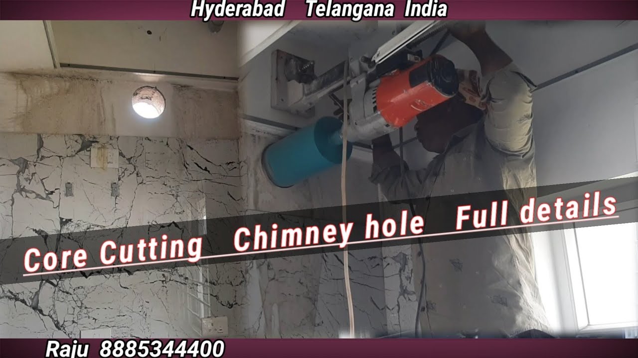 Core Cutting work Chimney hole Full Details - YouTube