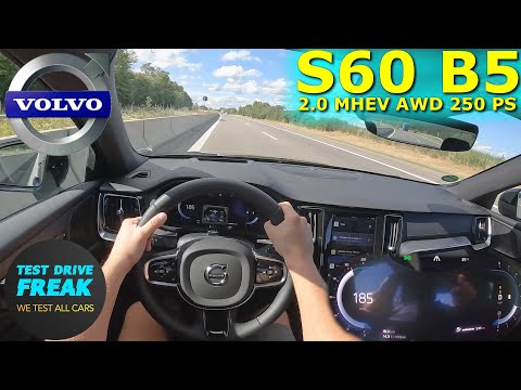 2023 Volvo S60 B5 AWD 250 PS TOP SPEED AUTOBAHN DRIVE POV