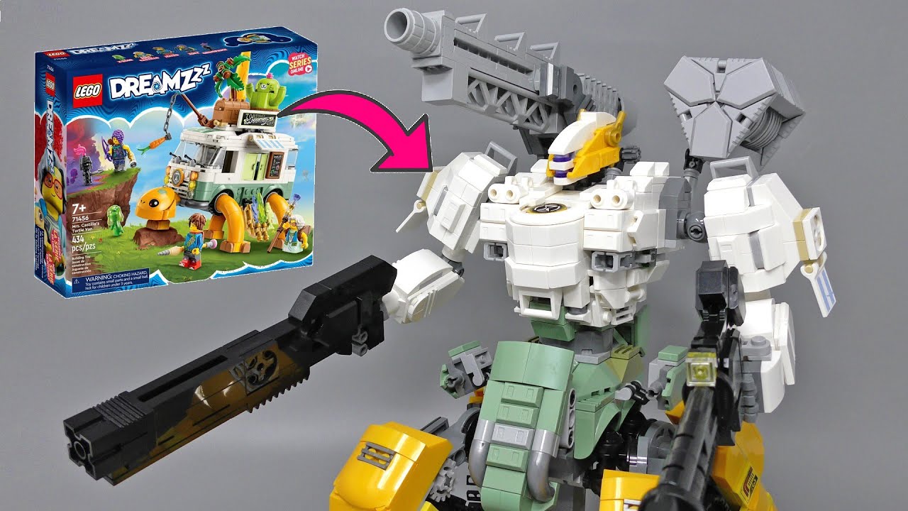 Excessively Upgrading LEGO Dreamzzz Van To Armored Core Style [4 Legs ⇔ ...