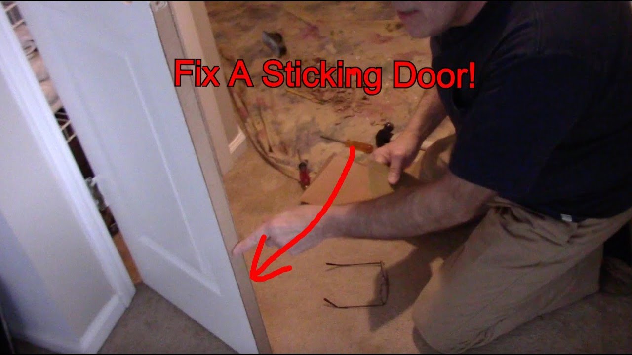 How To Fix A Sticking Door - YouTube