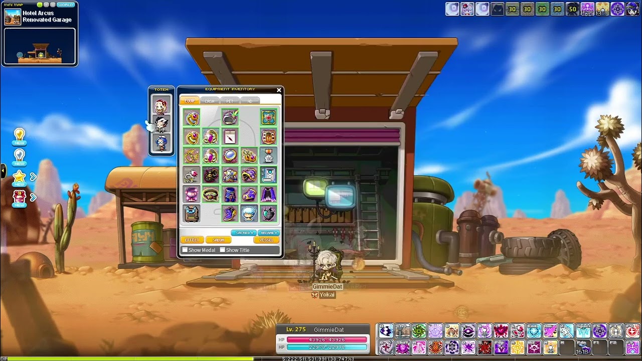 Maplestory Night Lord Equips, Link Skills, Legion & V Matrix Video (63 ...