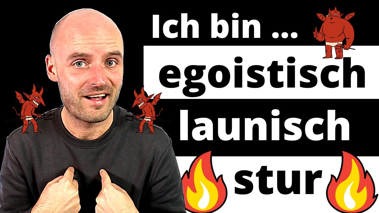 Negative Charaktereigenschaften | Deutsch lernen | A2 B1 B2 - YouTube