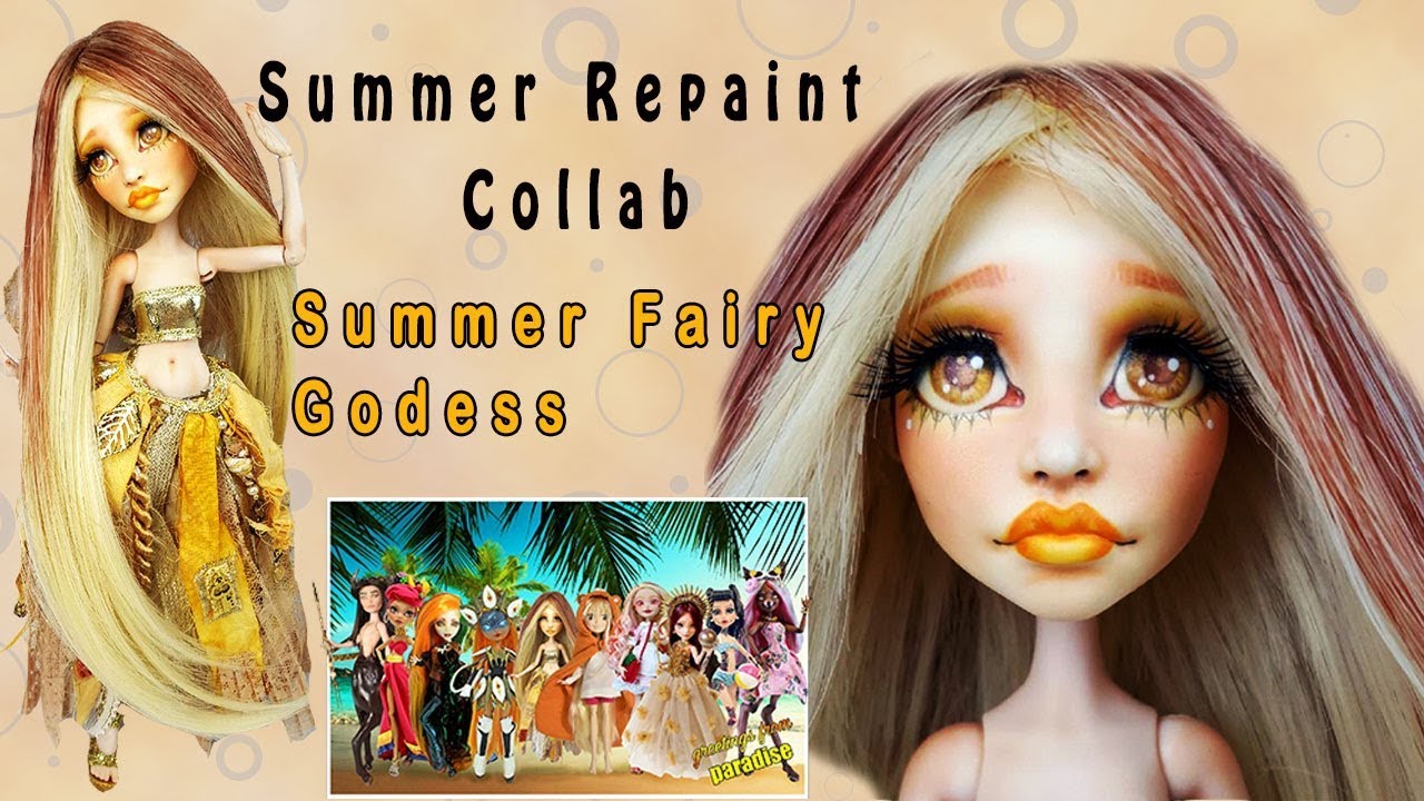 Summer Collab OOAK Monster High Summer Fairy Goddess Speedpaint By ...