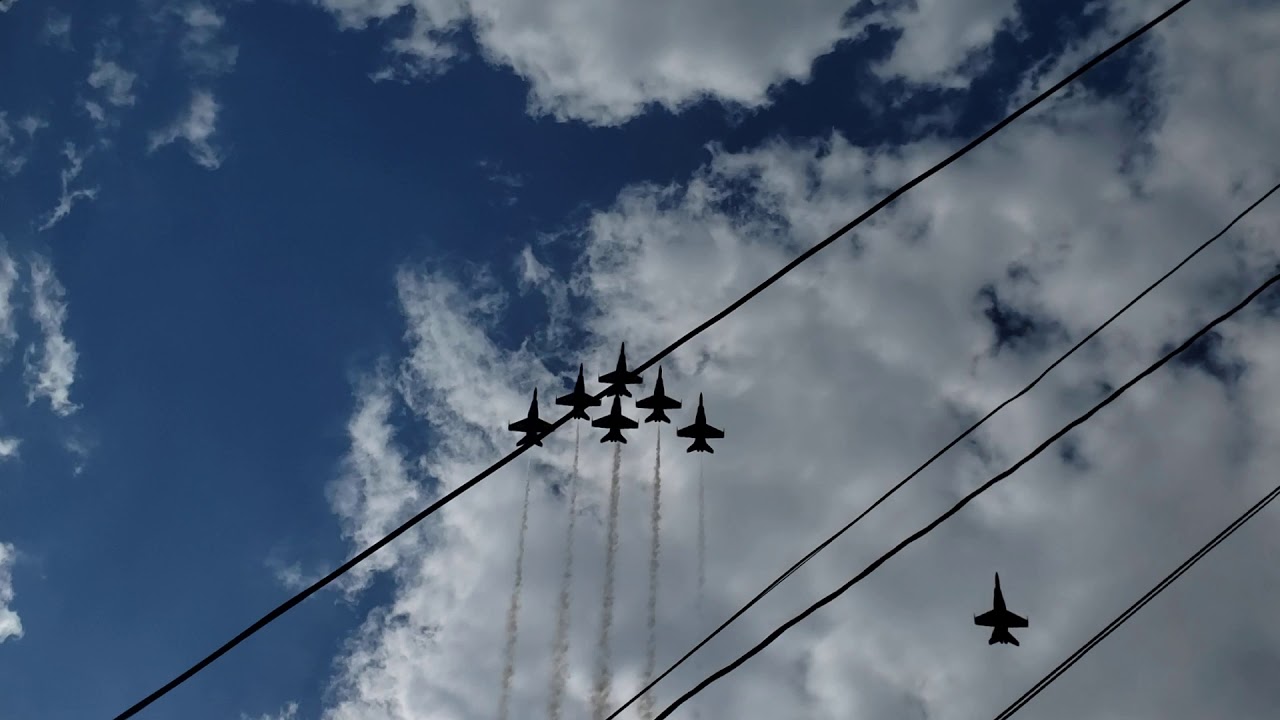 Blue Angels flying over our backyard 5/12/20 - YouTube