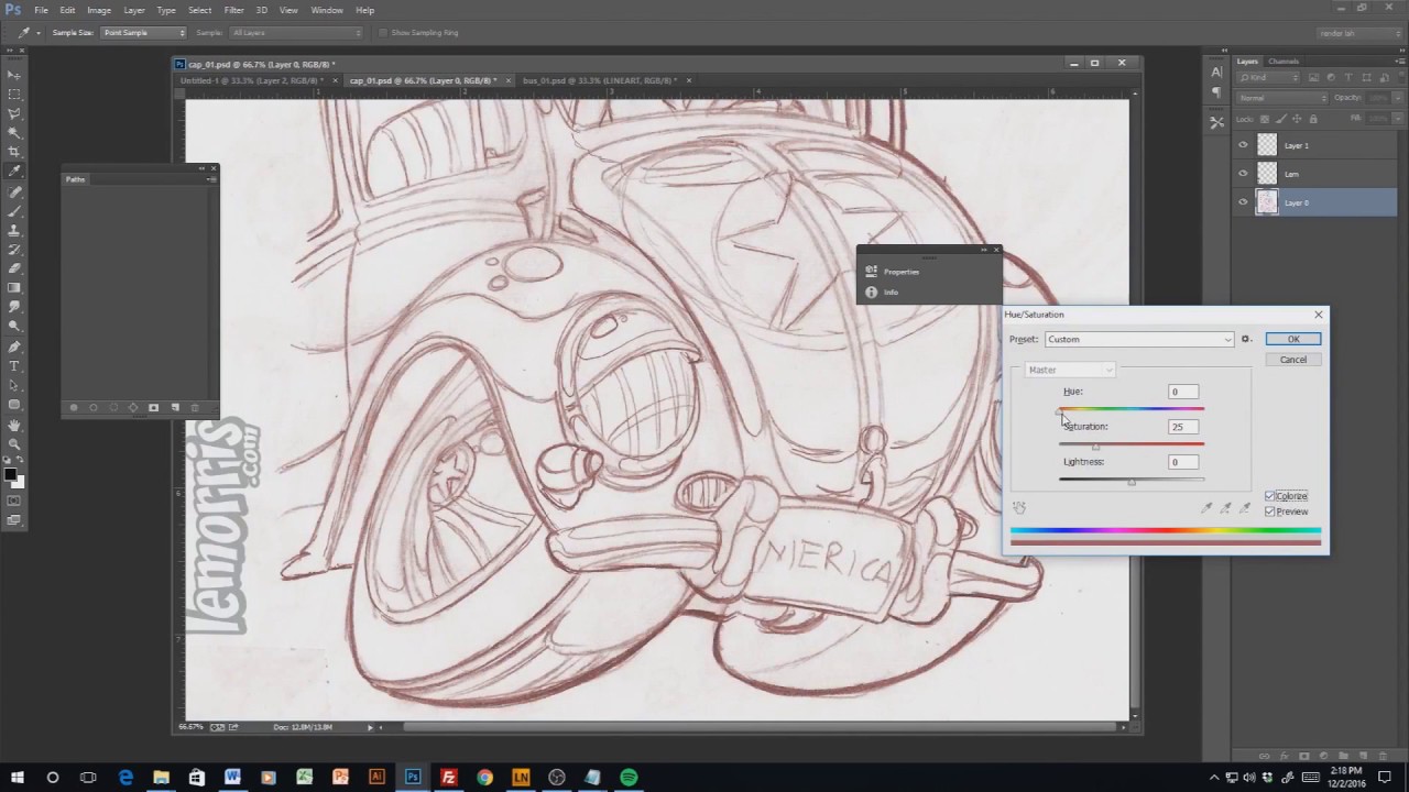 Tutorial: Setting up a digital inking brush in Photoshop - YouTube