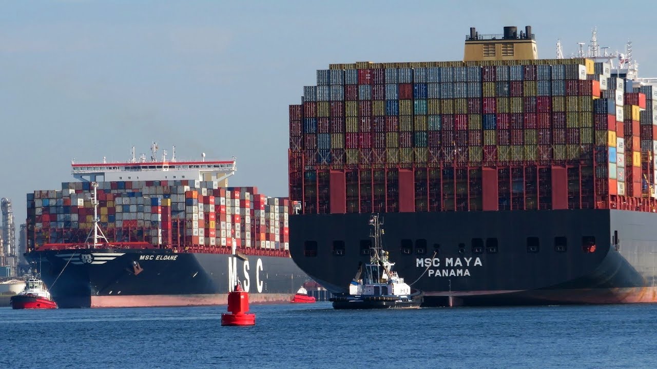 Shipspotting Rotterdam 10 2018 MSC Maya - YouTube