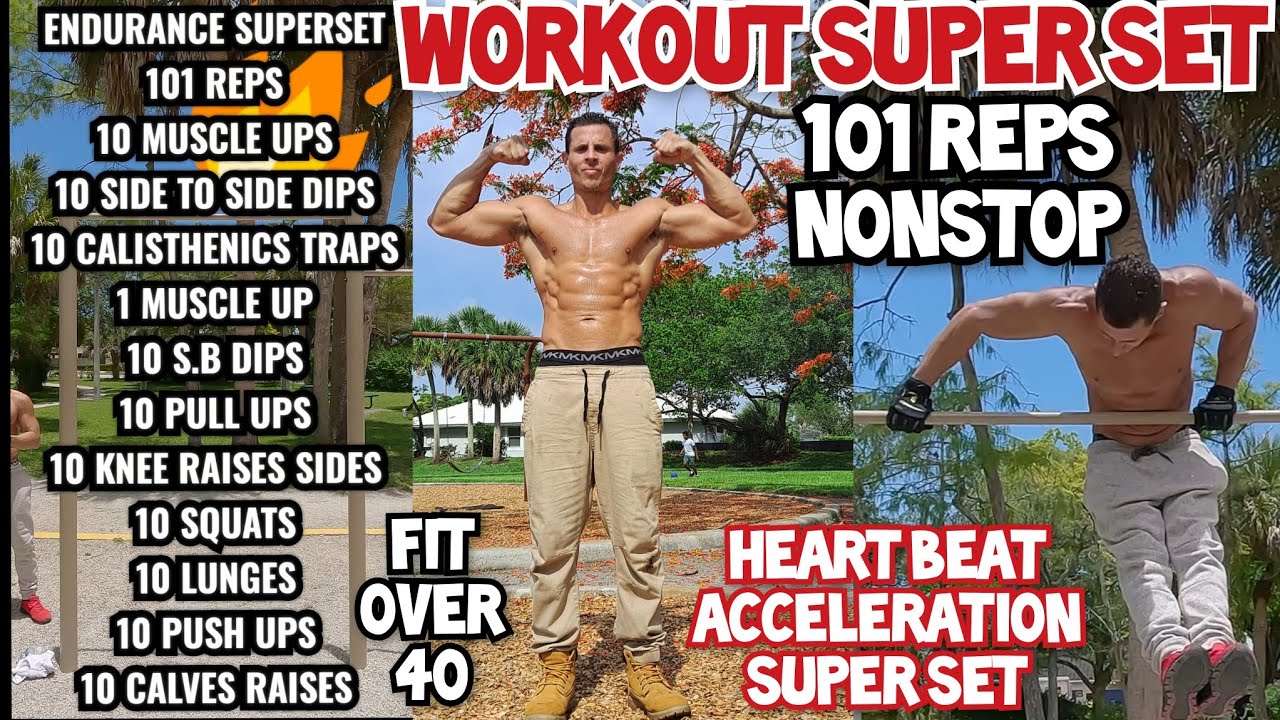 2 MINUTES NON STOP 101 REPS 10 EXERCISES HEART BEAT ACCELERATION SUPER ...