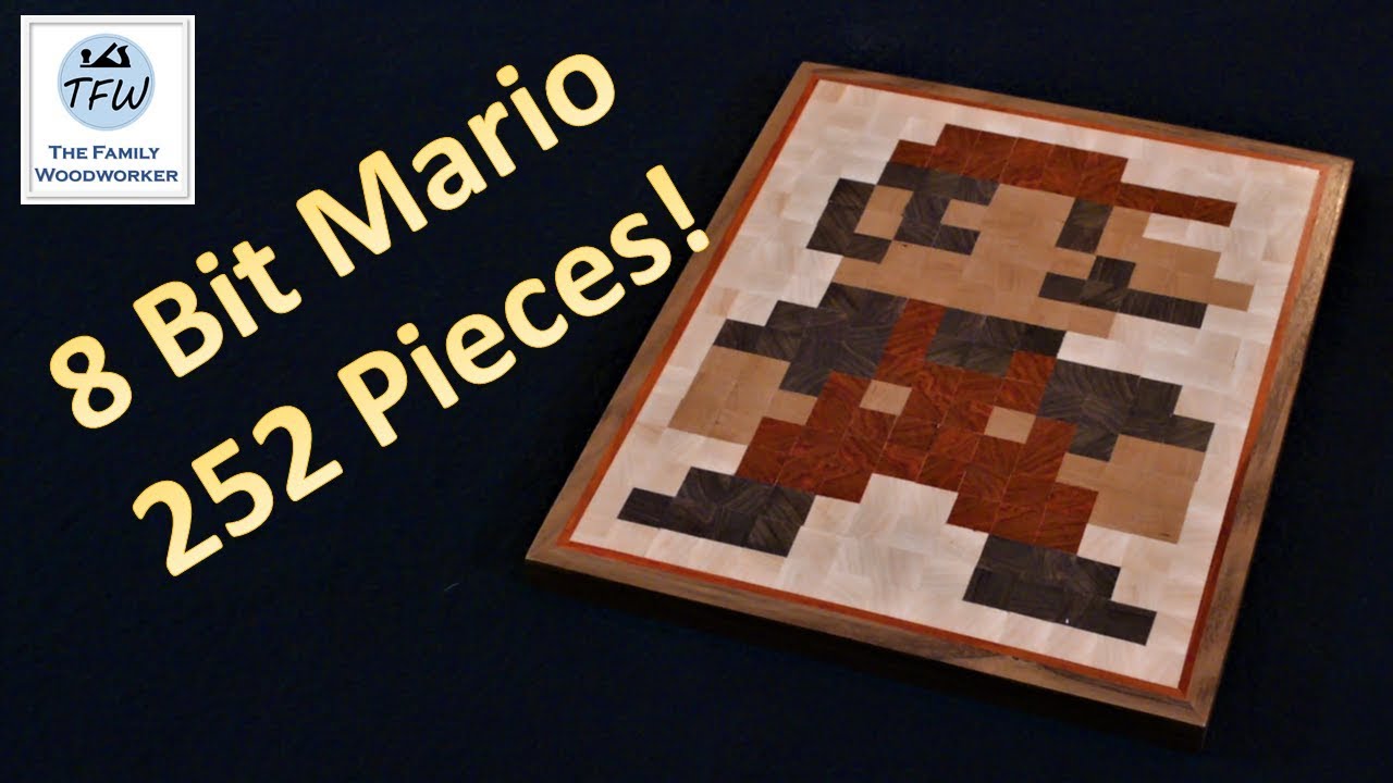 Making the Mosaic Wooden Mario Wall Art - YouTube