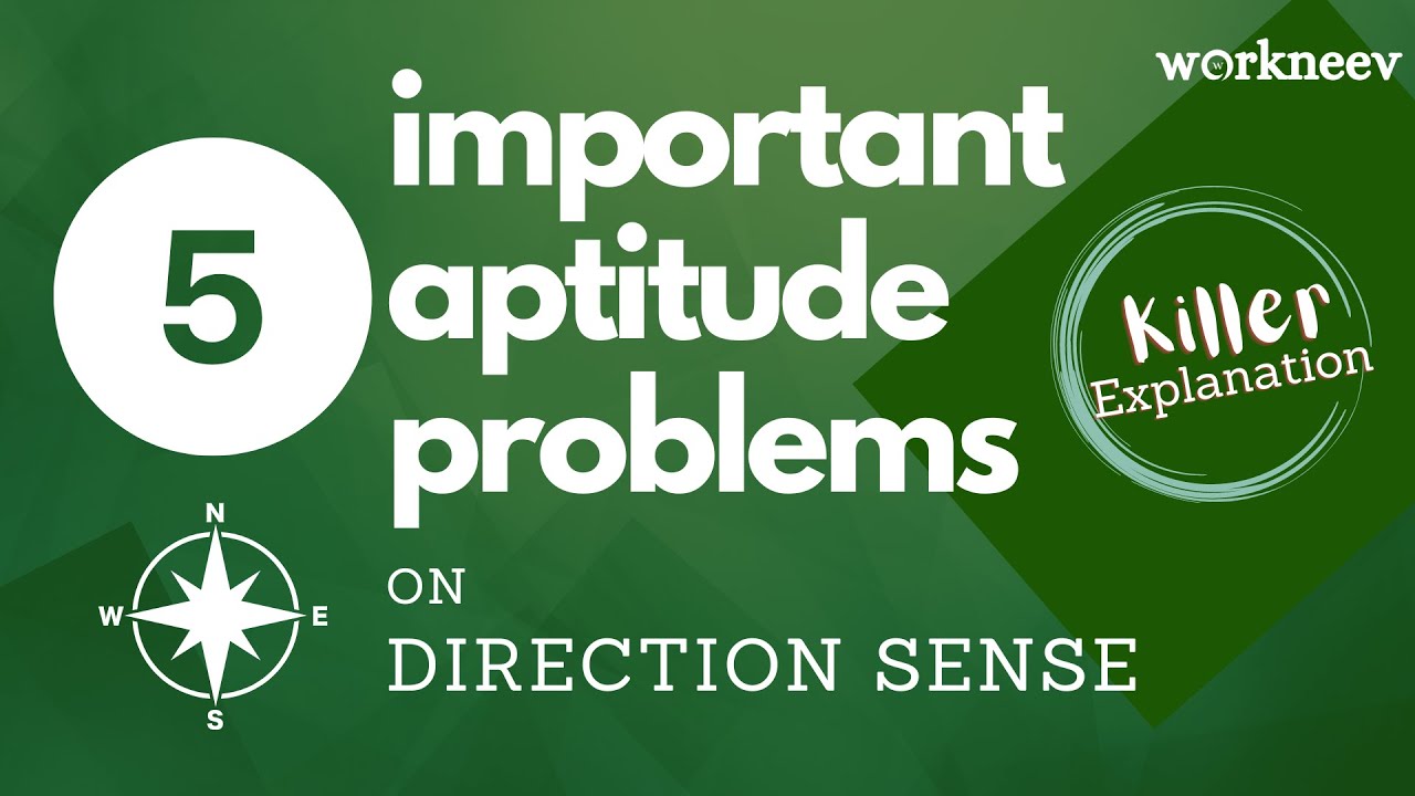 Direction Sense | 5 Important Problems | Aptitude | Chethan Kumar - YouTube