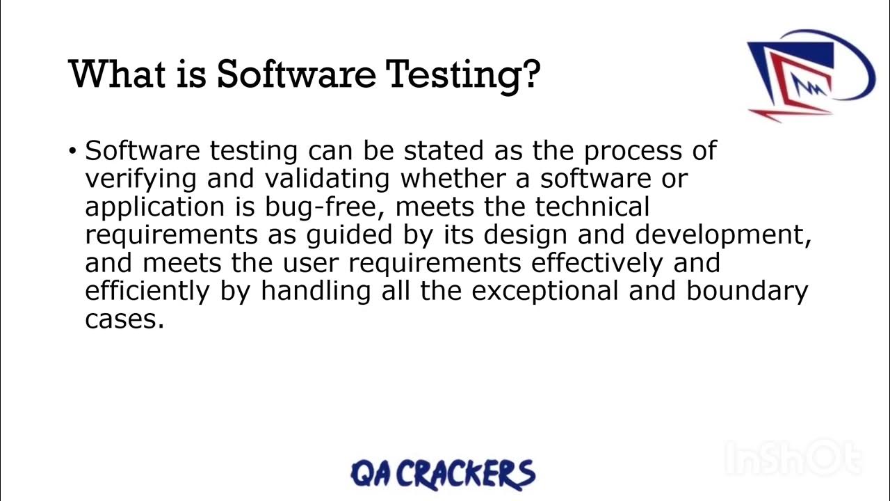 Tutorial 1: Software Testing - Introduction - YouTube