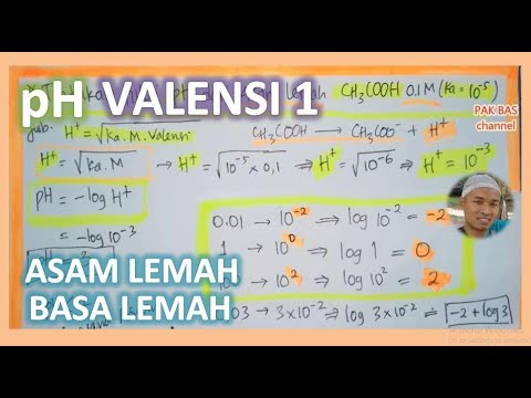 (Full) ASAM BASA lemah valensi 1 # menentukan pH monovalen monoprotik ...