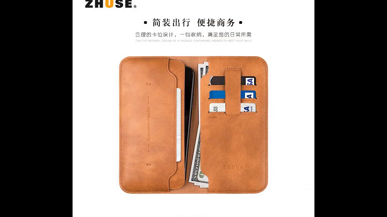 Zhuse X Series Leather Wallet Bag for Mobile, Card Holder - YouTube