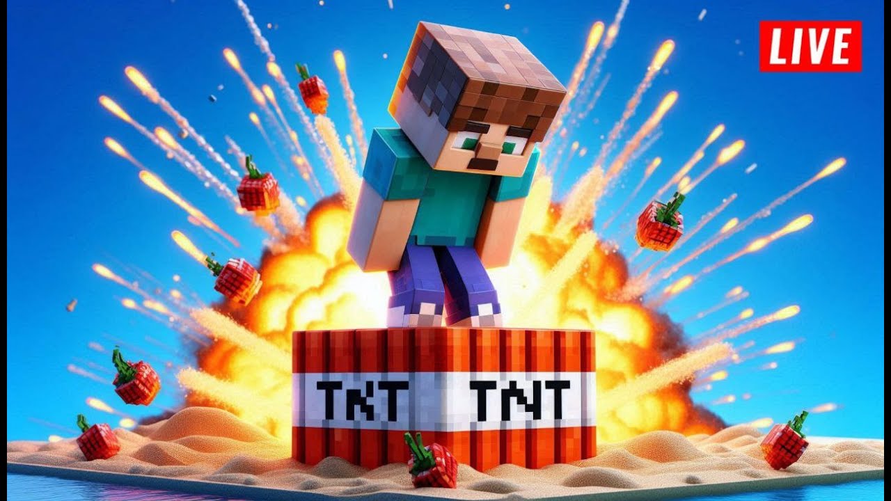 WATCH ME Create EPIC Minecraft TNT Builds LIVE! #axminerislive # ...