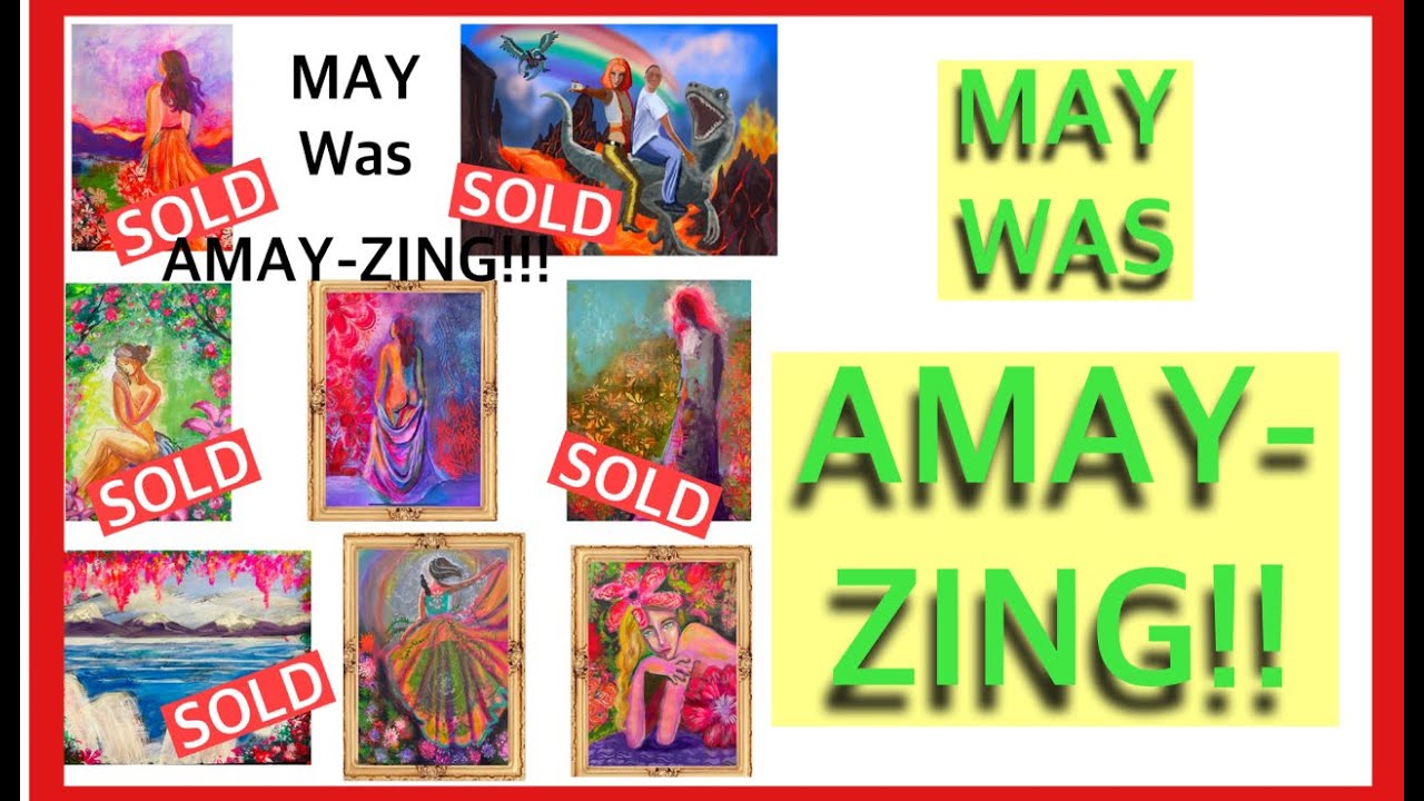 MAY WAS AMAY-ZING!! ART SALES ! /Selling Art Online/Art Business # ...