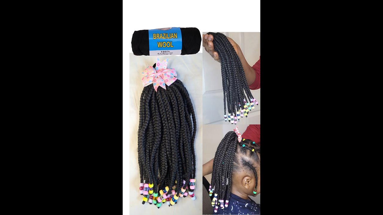 SEE HOW I MADE DETACHABLE PONYTAIL USING BRAZILIAN WOOL| DIY ️ - YouTube