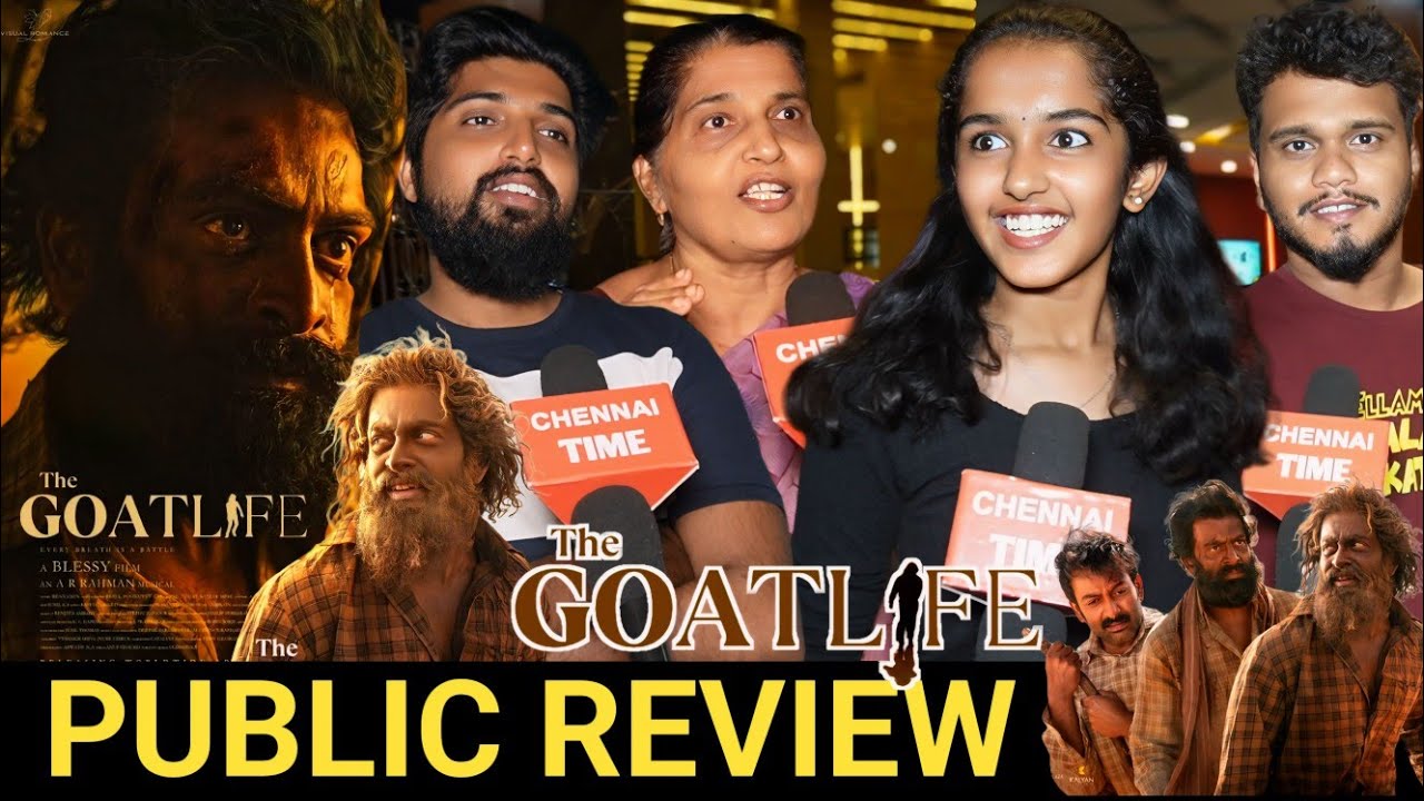 🔴The Goat Life Public Review | The Goat Life Movie review tamil ...