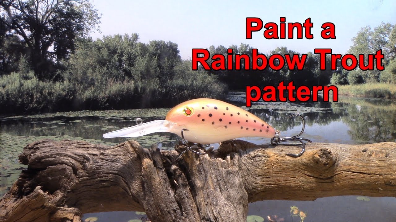 Paint a Rainbow trout pattern - YouTube