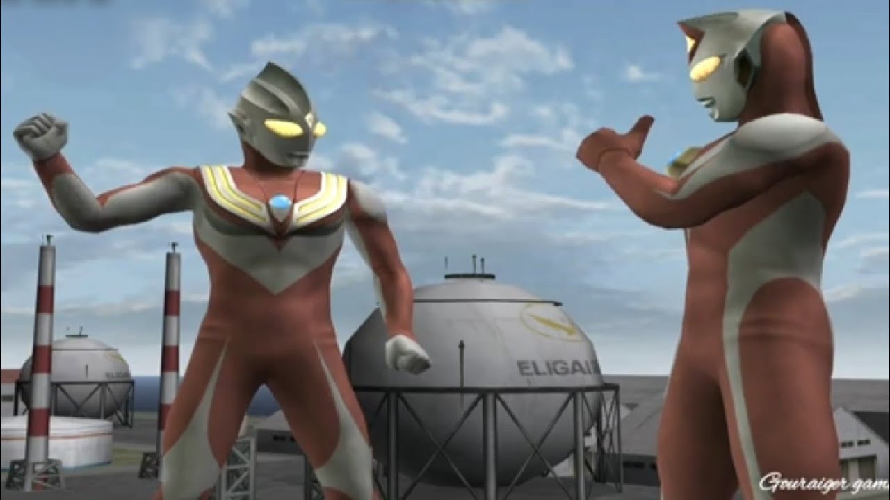 Ultraman fighting evolution 3 -Ultraman Tiga(Power Type) and Ultraman ...