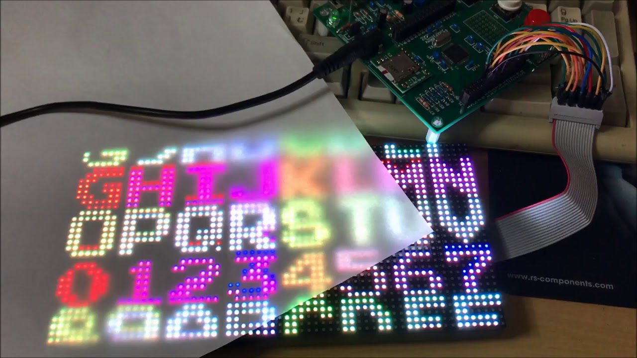 PIC32マイコンによるLED表示板制御 - YouTube