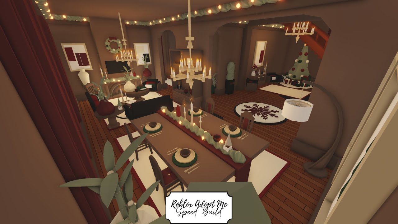 red elegant festive christmas pudding house speed build (part 1) 🎄 ...